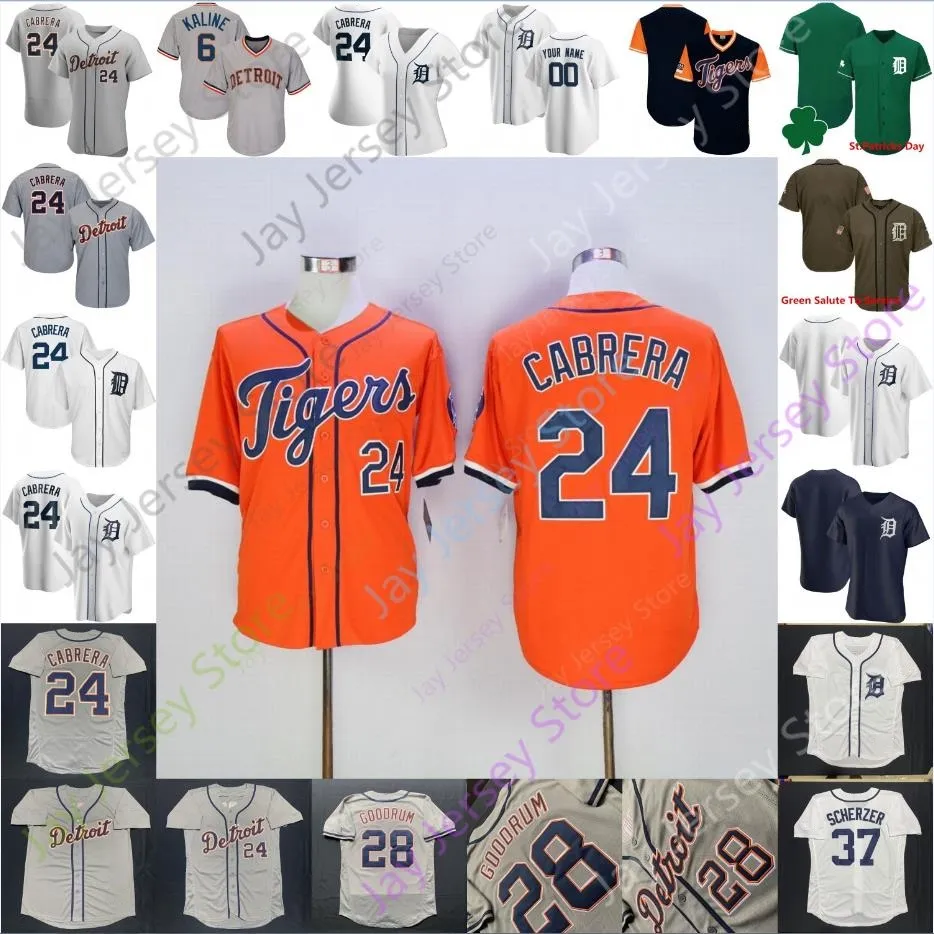 Detroit Jersey Al Kaline Alex Avila Max Scherzer Lance PARRISH Denny ...