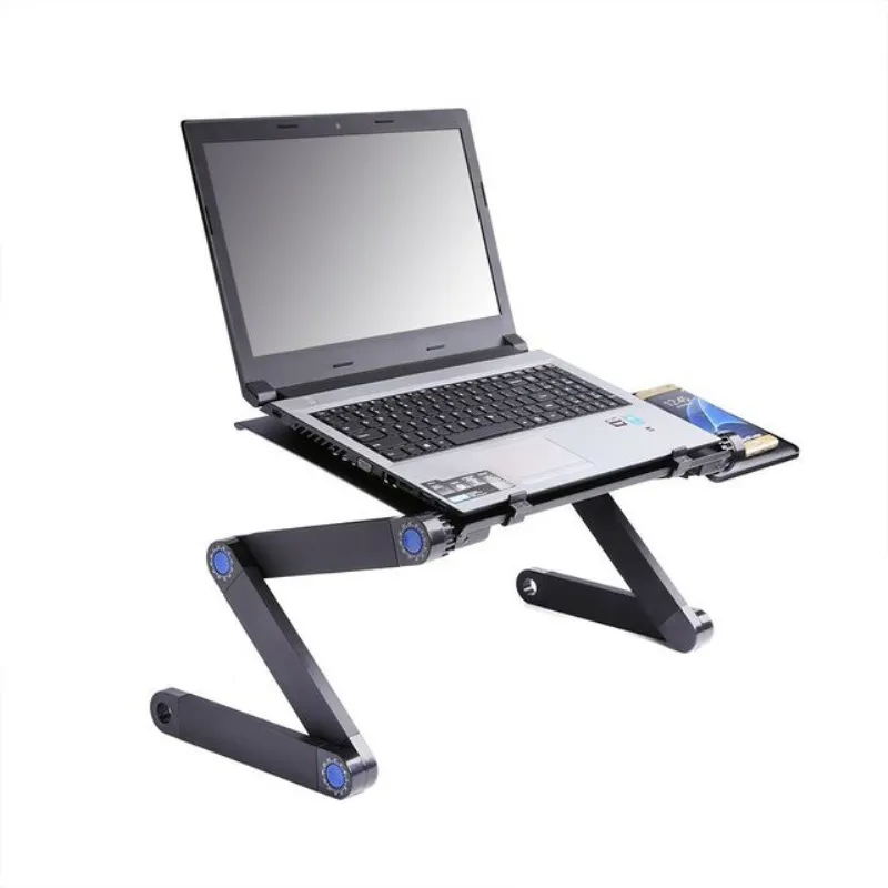 Einstellbarer Laptop Schreibtisch Aluminiumlegierung Faltbarer Betttisch Tragbarer Computerstander Fur Schreibtisch Bett Sofa Silber Von 29 66 DHgate