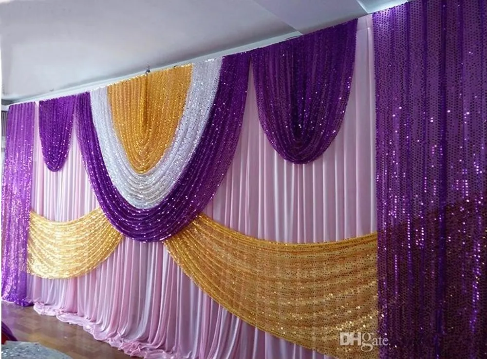 DHgate.com:Luxury Wedding Backdrop Curtain: 3Mx6M Sequin Swags & Drapes ...