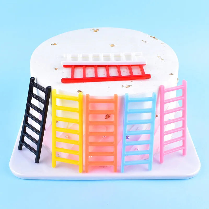 Plastic Ladder Cake Card & Cake Toothpick Plugged &... From Easy_deal ...