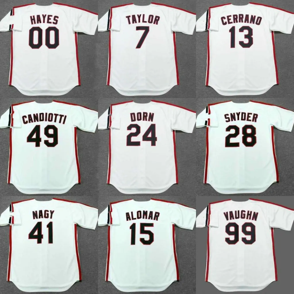 Cleveland Baseball Jersey Retro Names & Numbers Roger Dorn 24, Cory ...