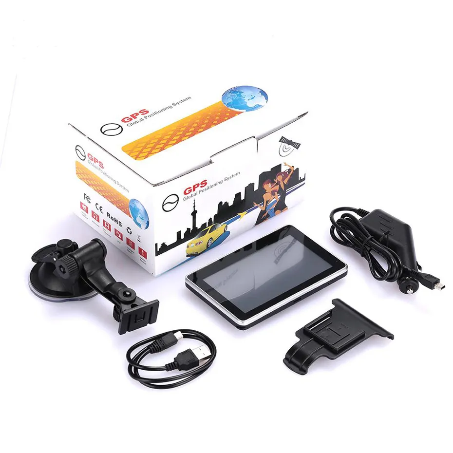 Portable Car GPS Navigation - 4.3 Inch Touchscreen Auto Navigator with ...