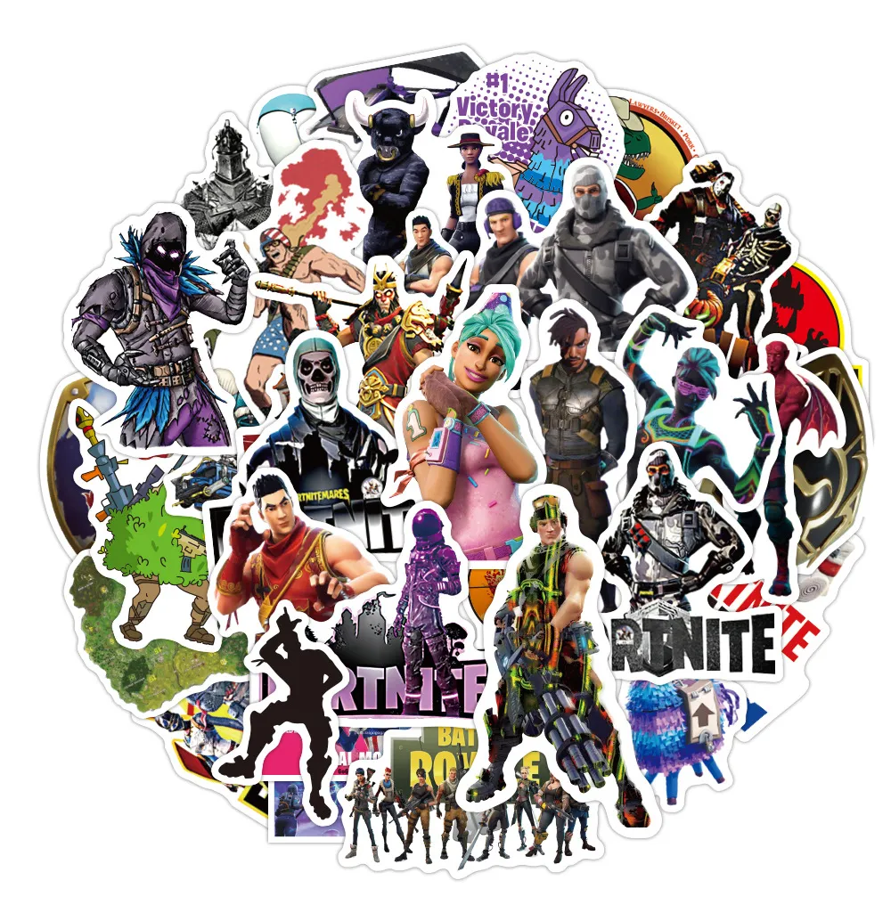 100 Mixed Nite Stylish Sticker For Skateboards, Cars, Laptops, Bicycles ...