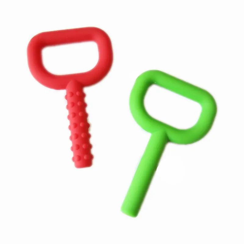 DHgate.com:Key-Shaped Textured Silicone Teething Toy: Soft Chew Tool ...