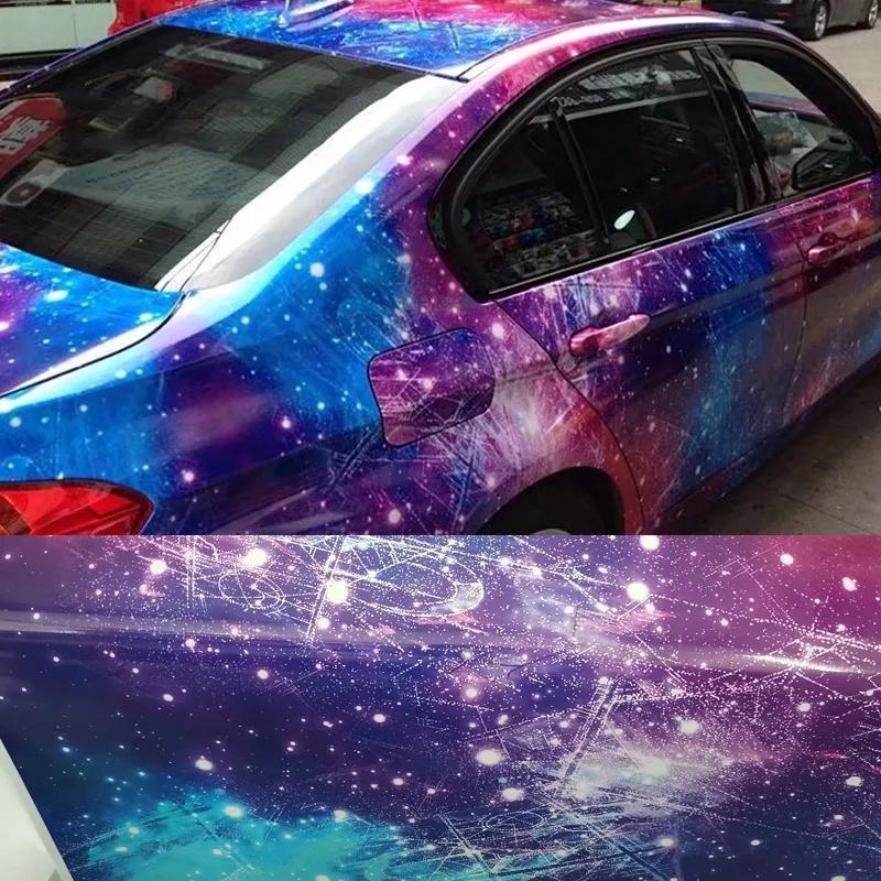 Galaxy Galaxy Mirrorkote Sticker Bomb Vinyl Film Wrap Starry Camouflage ...