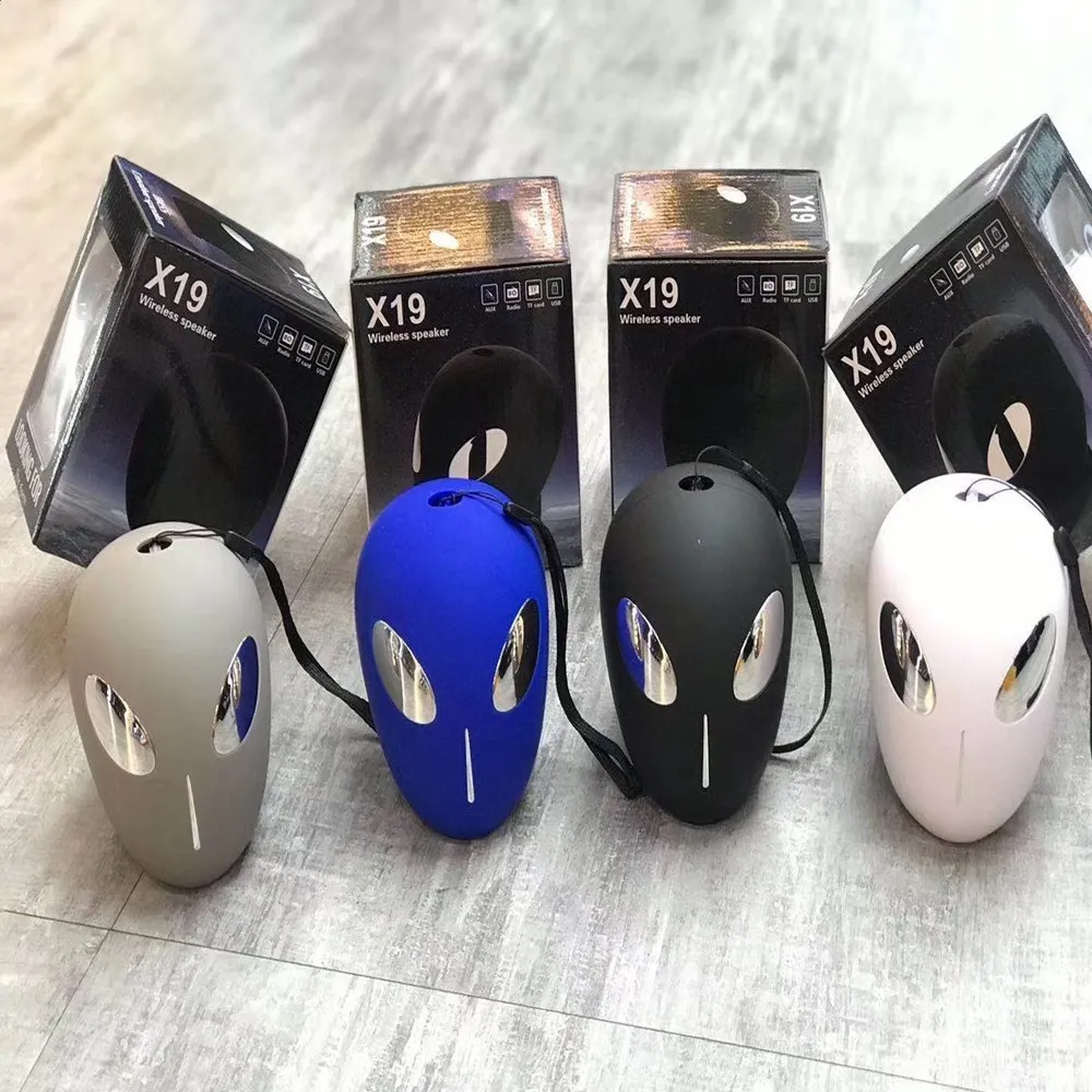 2020 New Alien X19 Skull Wireless Bluetooth Speaker Halloween Gift Card ...