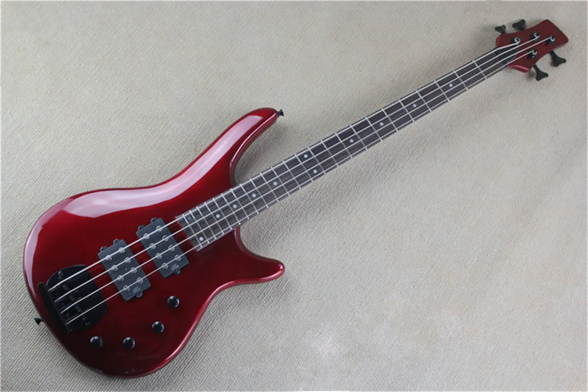 DHgate.com:Customizable 4-String Electric Bass Guitar in Dark Wine Red ...