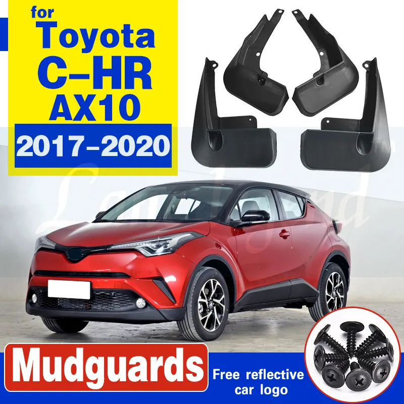 Toyota C-HR Mud Flaps 2017- - Premium Splash Guards, Front & Rear ...