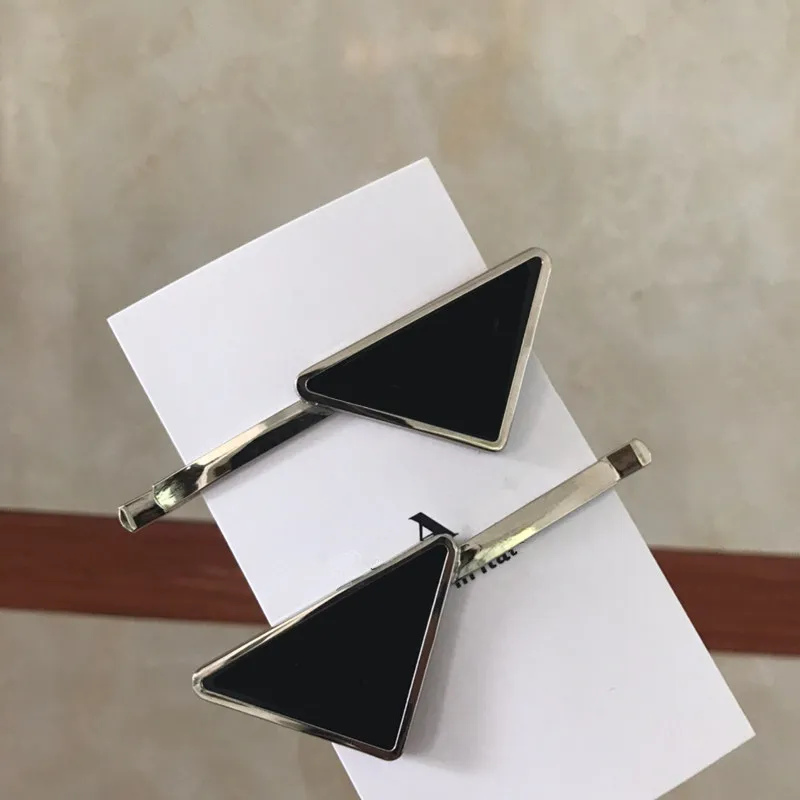 New Style Luxury Designer Triangle Hair Clips with Stamp - Women's and ...