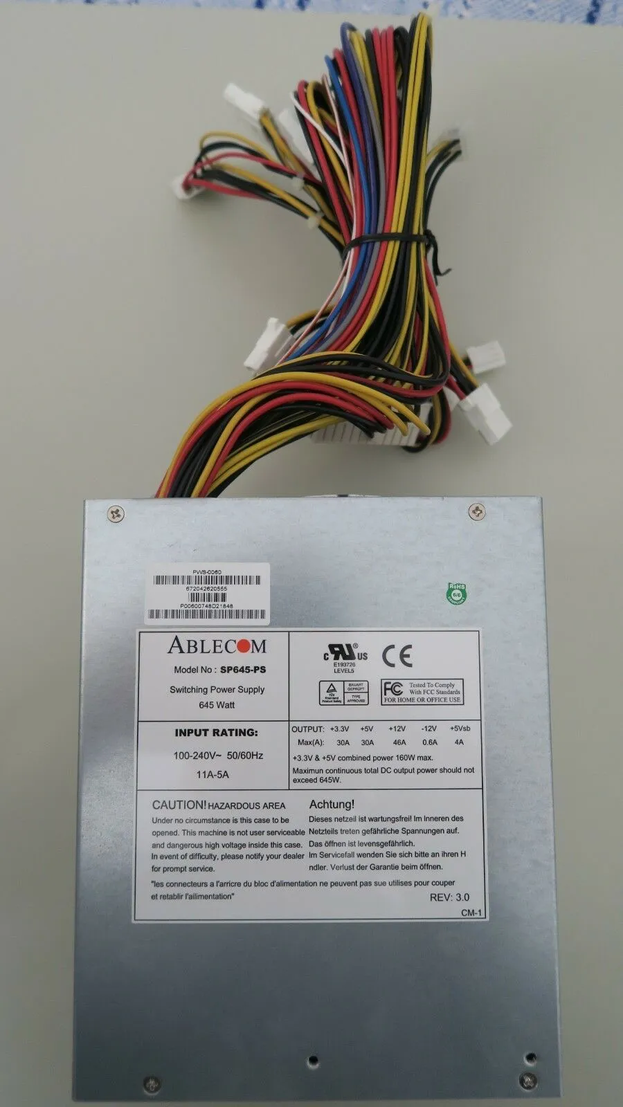 Reliable 645W Server Power Supply - SP645-PS PWS-0060 Replacement ...