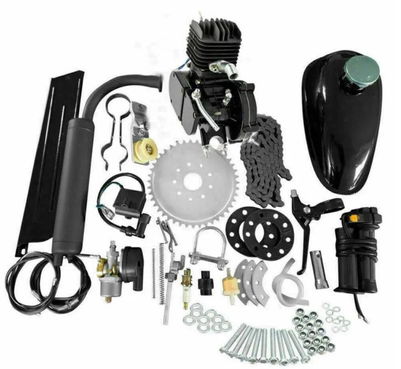 80cc 2-Stroke Bike Engine Kit - Complete Set for DIY Motorized Bicycle, Gas Powered Conversion ...
