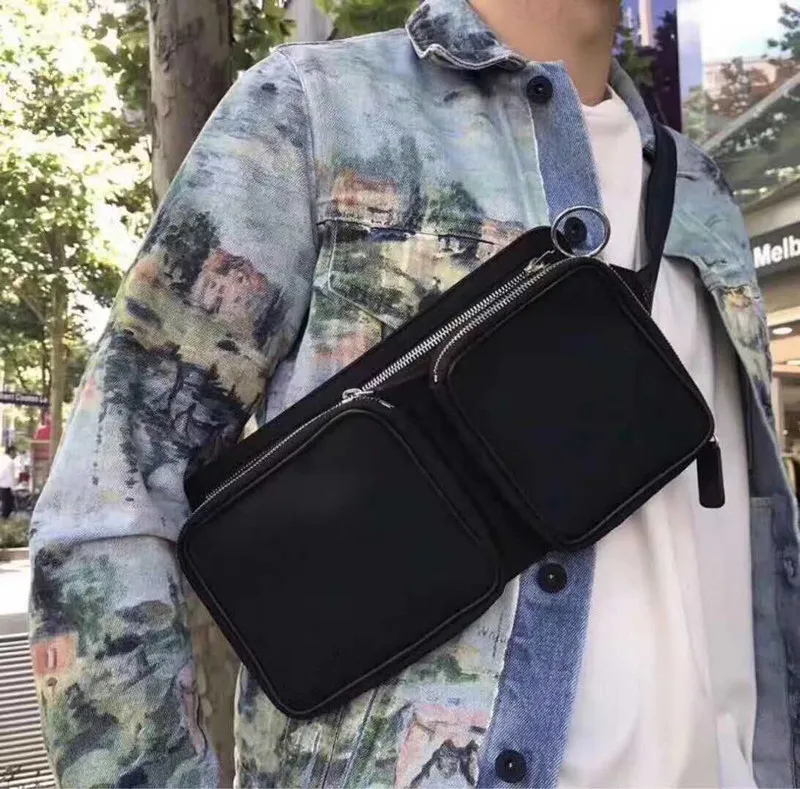 Men Messenger Bag Detachable Bags Yellow Black Belt Popular Brand Chest ...
