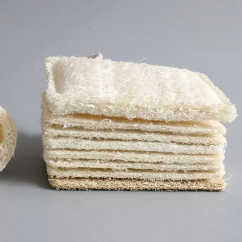 Natural Loofah Exfoliating Pad - Gentle Body Scrubber for Smooth Skin ...