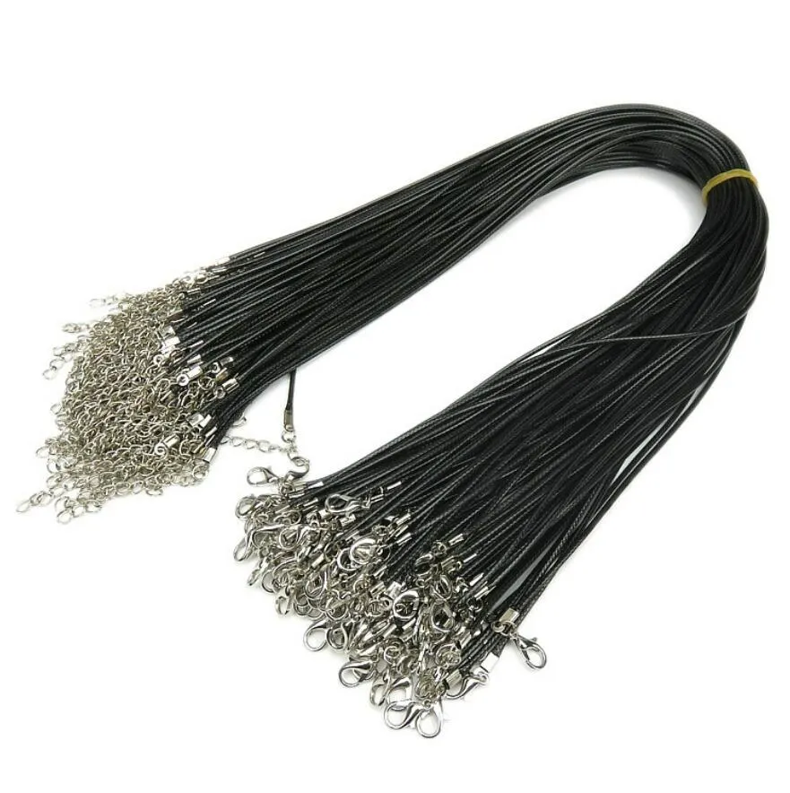 DHgate.com:Black Genuine Leather Snake Necklace Cord String Rope ...