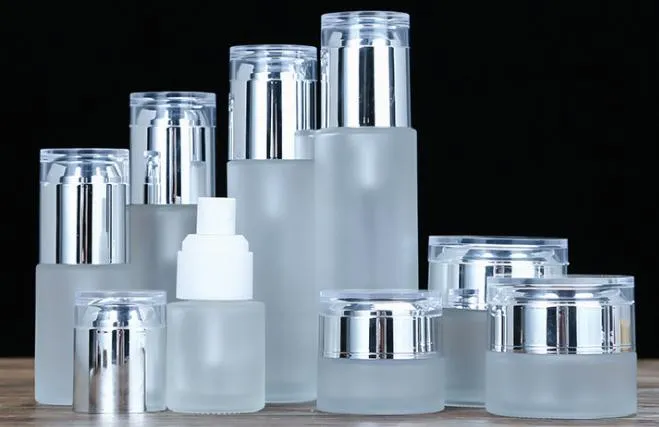 Wholesale Empty Refillable Frosted Glass Pump Spray Bottle Ideal For ...