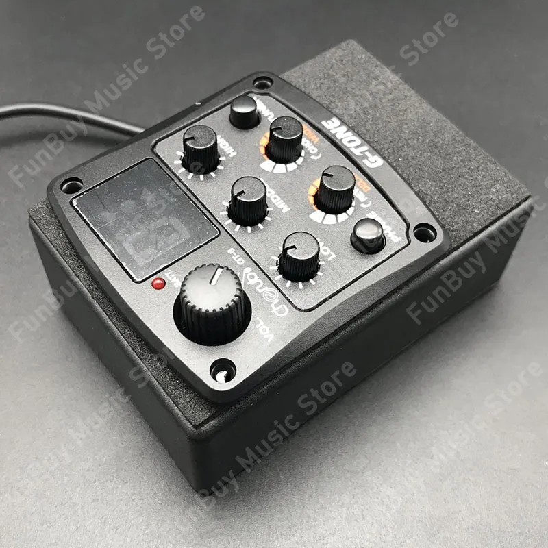 Acoustic Guitar Preamp GT 6, 3 Band EQ, Tuner, Reverb, Delay, Chorus ...