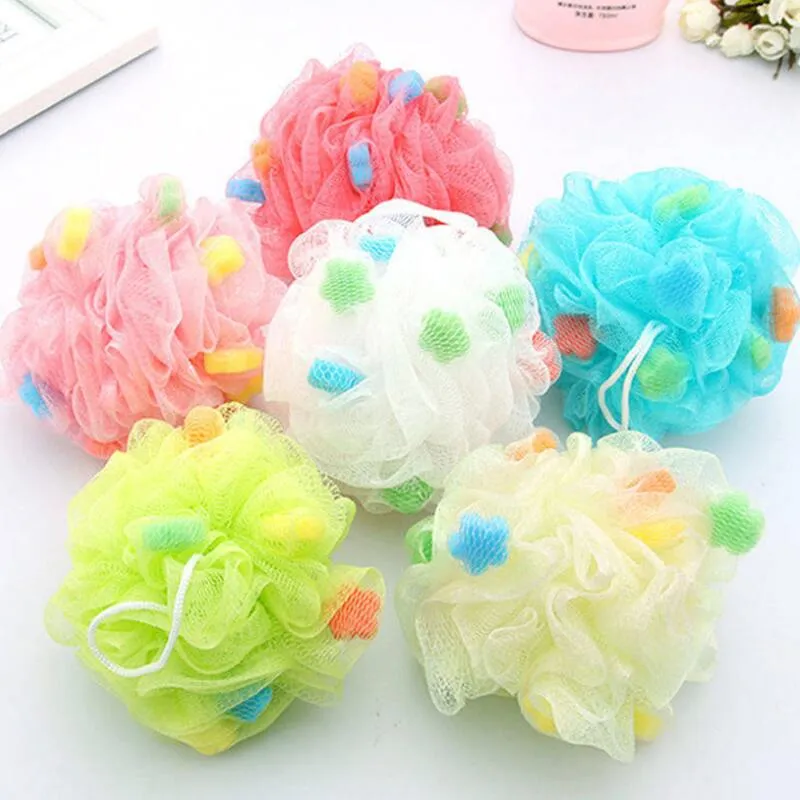 Large Soft Bath Sponge Shower Ball: Exfoliating Mesh Pouf for a ...