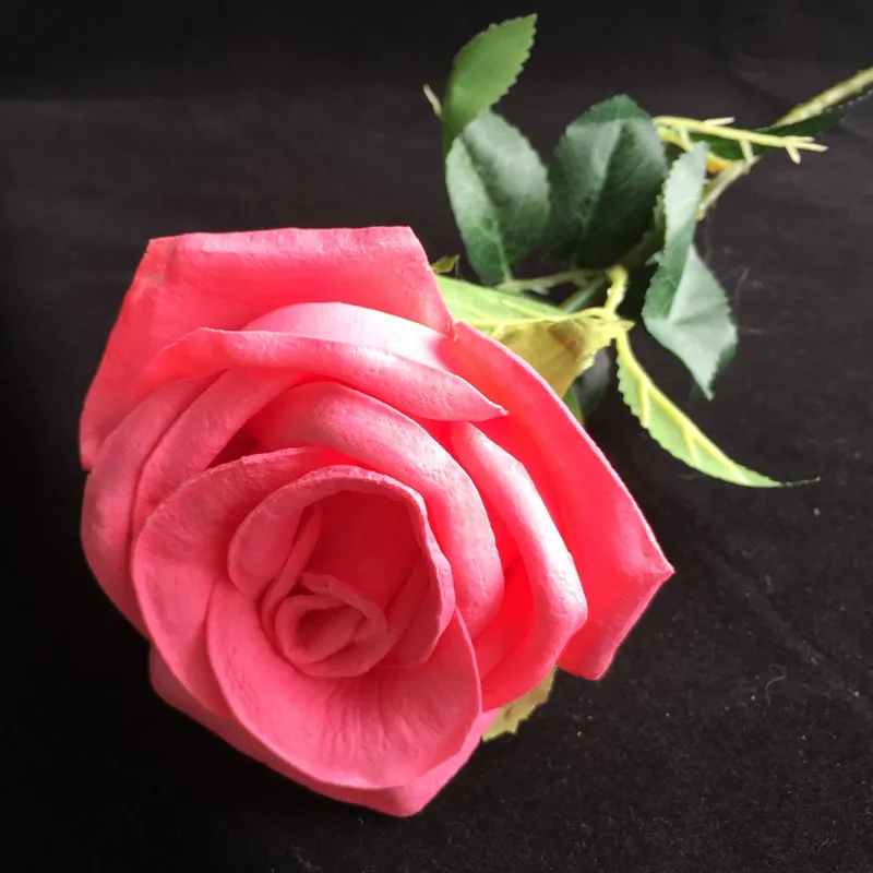 Real Touch Simulated Latex Rose Valentines Day Flower Proflowers 43cm ...