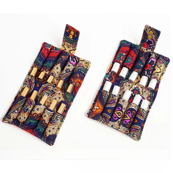 Canvas Essential Oil Bag For Travel 6/10 Grids Storage Organizer For ...