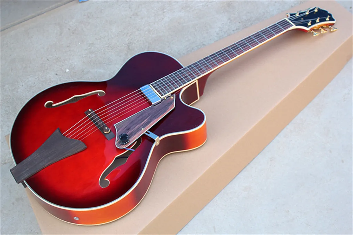 Electric Guitar Custom Semi Hollow Body With F Holes,... From ...