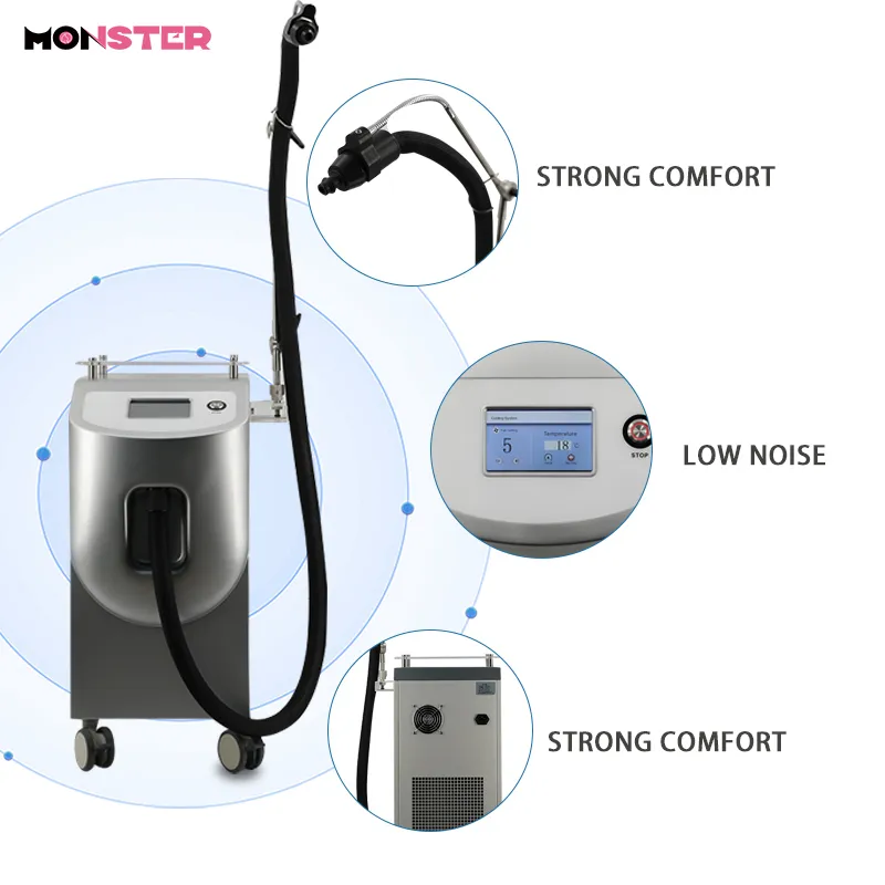 Skin Cooler Machine Cold Air Cooler Cryo Therapy Pain Reduce For Laser ...