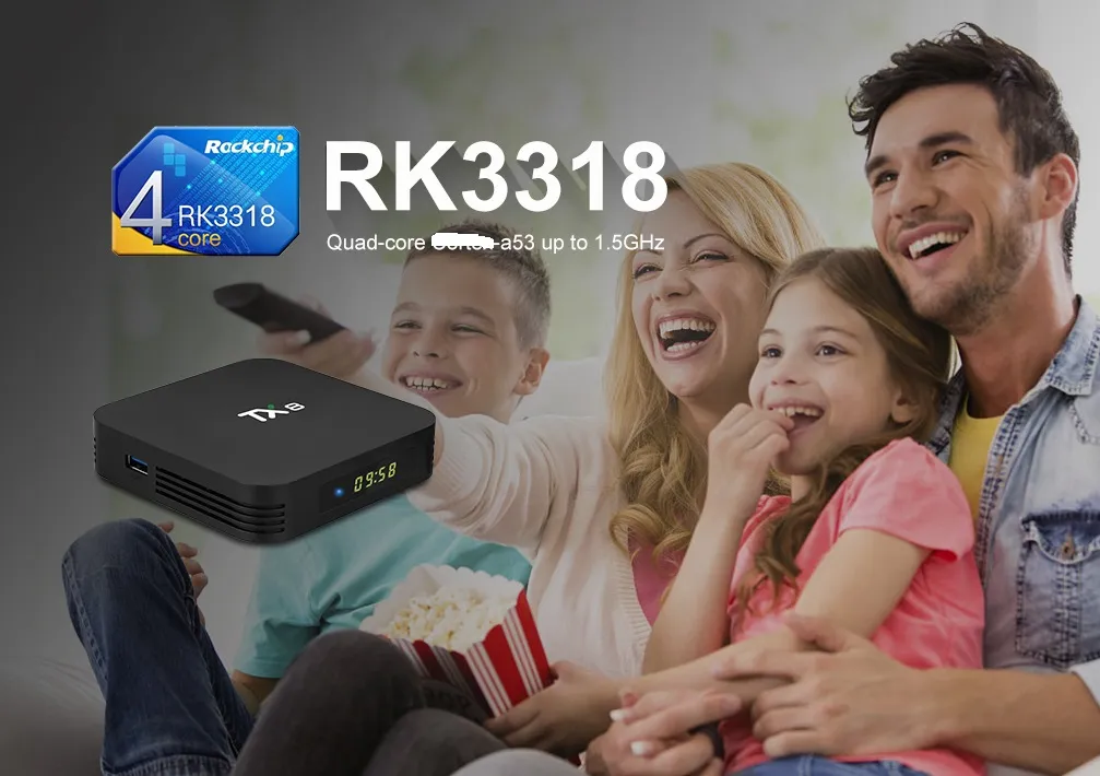 Tanix TX8 Android 9.0 Smart TV Box 4GB RAM 32GB ROM, 4K HDR Media ...