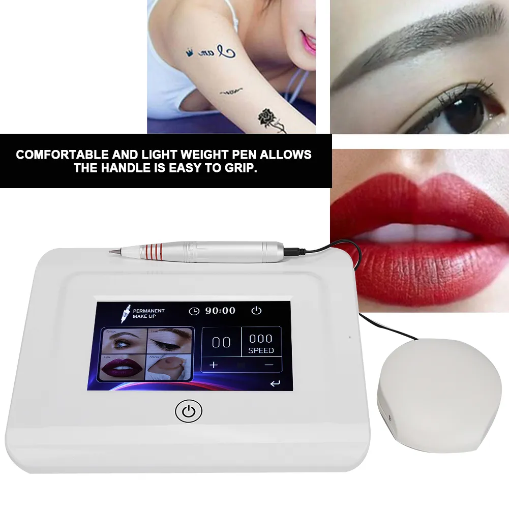 Permanent Tattoo Makeup Machine Microblading Derma Pen with Microneedle ...