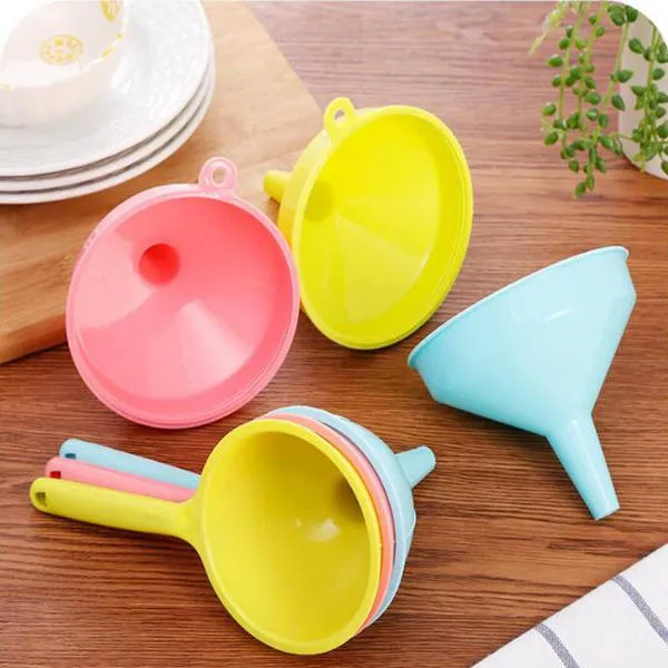 Multi Purpose Plastic Funnel All Set Multi Colors Large Size Funnel ...