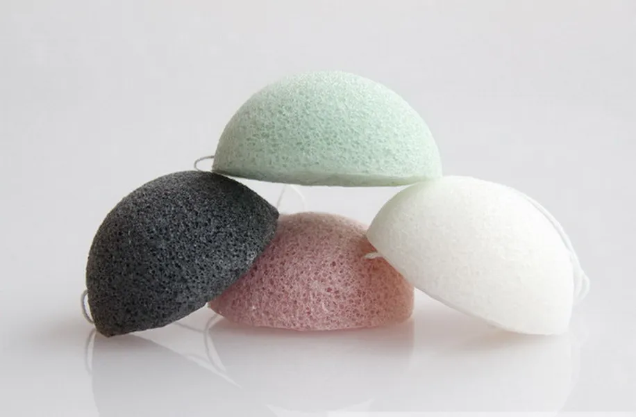 Natural Konjac Facial Sponges - Gentle Exfoliator Sponge for Deep Cleansing & Makeup Removal ...