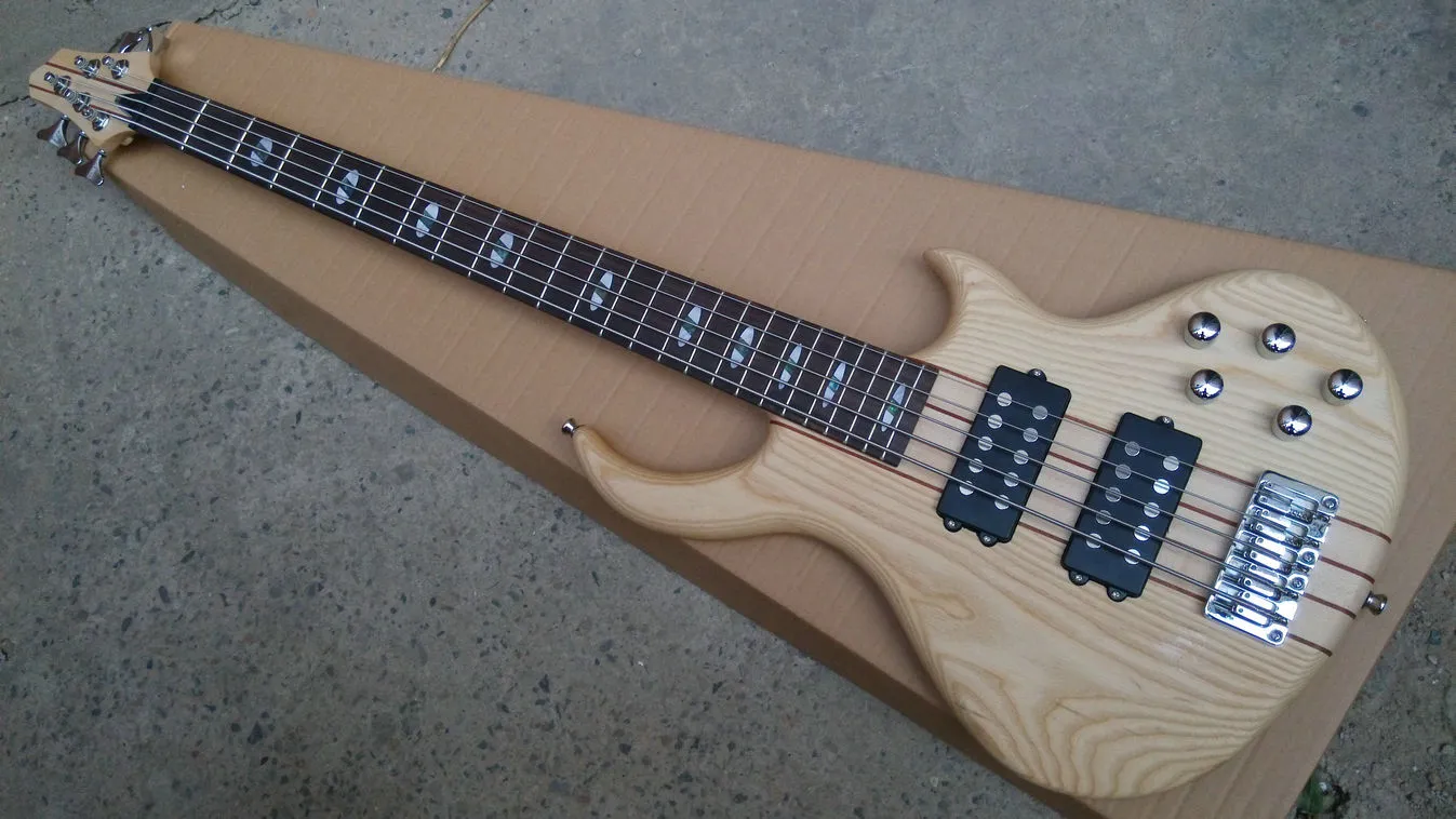 Custom 4 String Electric Bass Guitar Maple Neck Thru Body, 24 Frets ...