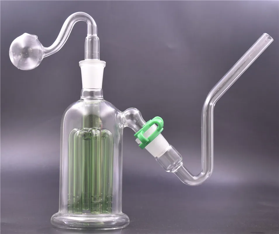 5.5 Inch Glass Bong 8 Arms Percolator Bubbler Filter Ash Catcher Bong ...