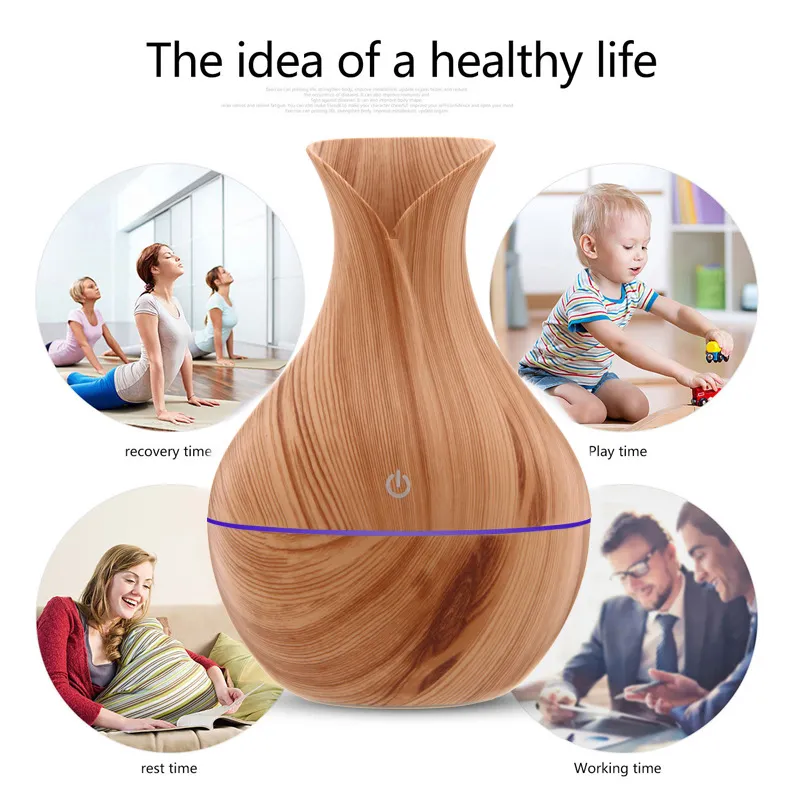 USB Electric Aroma Air Diffuser Ultrasonic Air Humidifier Essential Oil ...