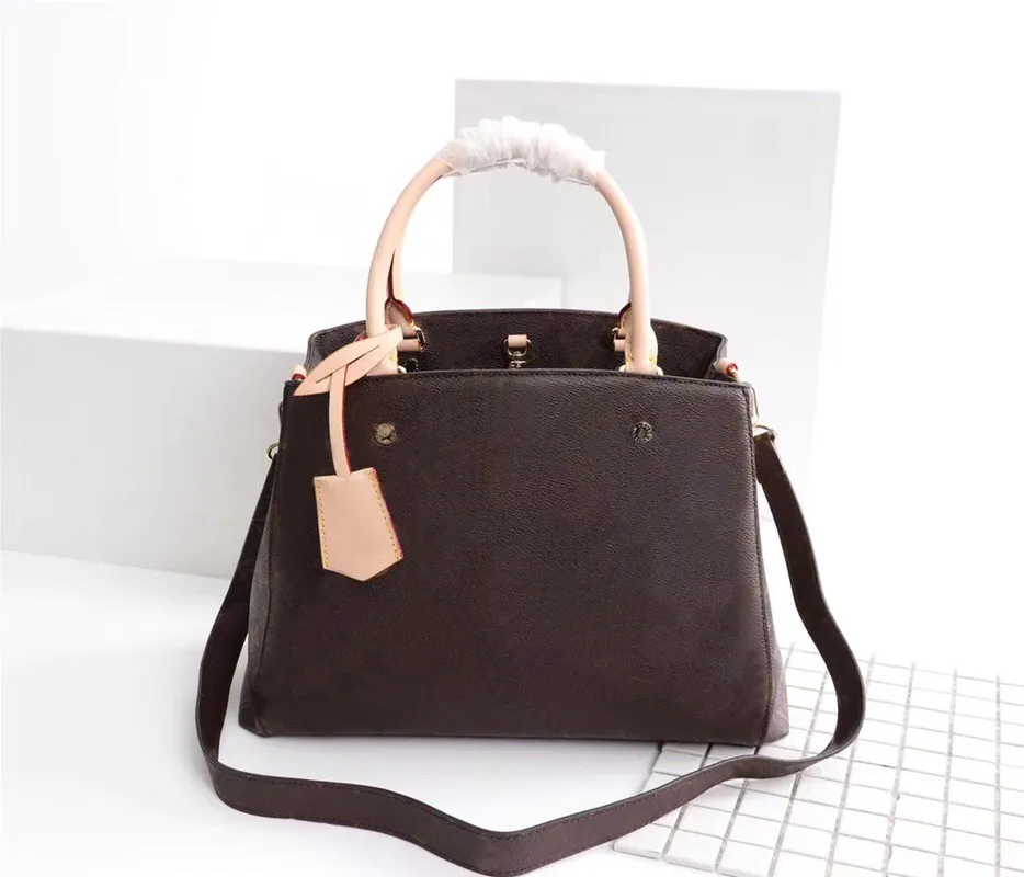Luxury Montaigne BB Designer leather tote purse
