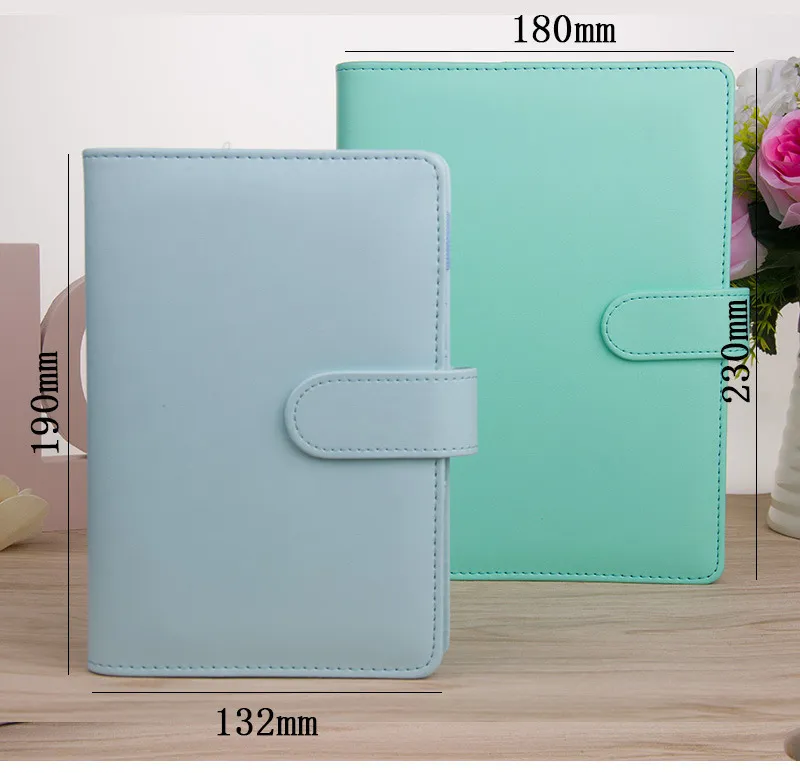 Wholesale A6 Empty Notebook Binder Loose Leaf Design, PU Leather Cover ...