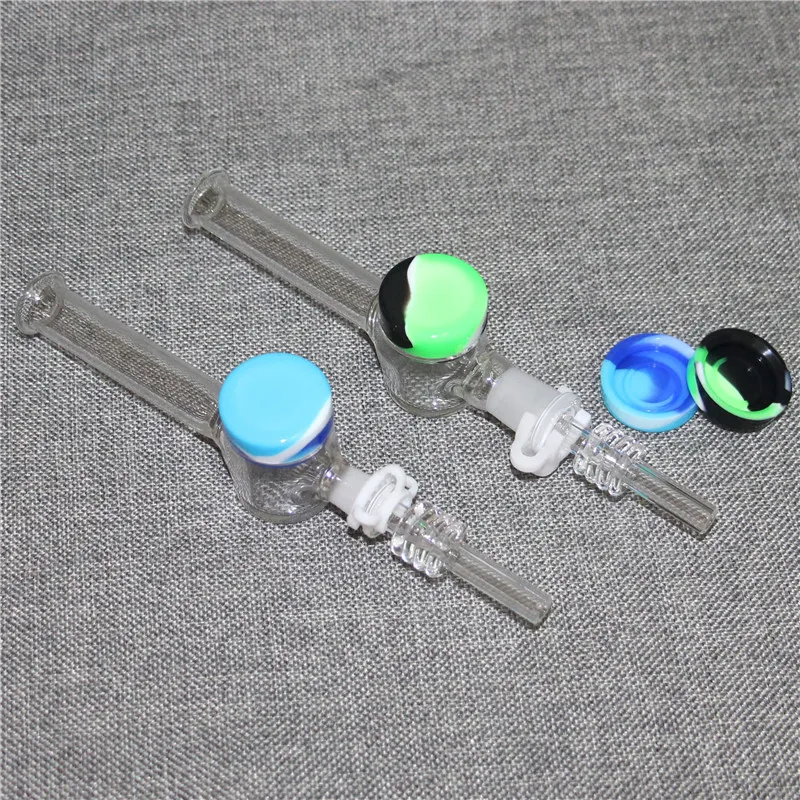 New Smoking 7.5 Inch Glass Nectar Pipes With 10mm 14mm Quartz Tips Keck ...