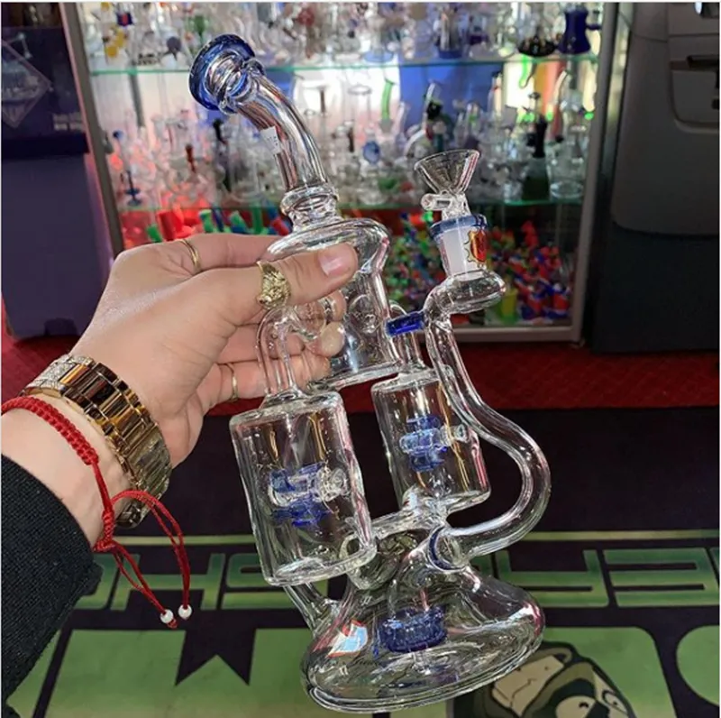 Bulk Order 8.7 Thick Recyler Glass Beaker Bong With Rocket Reflow And ...