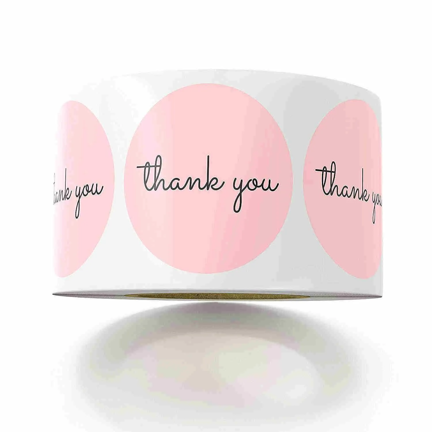 Wholesale Pink Thank You Pink Stickers For Company Giveaway, Birthday ...