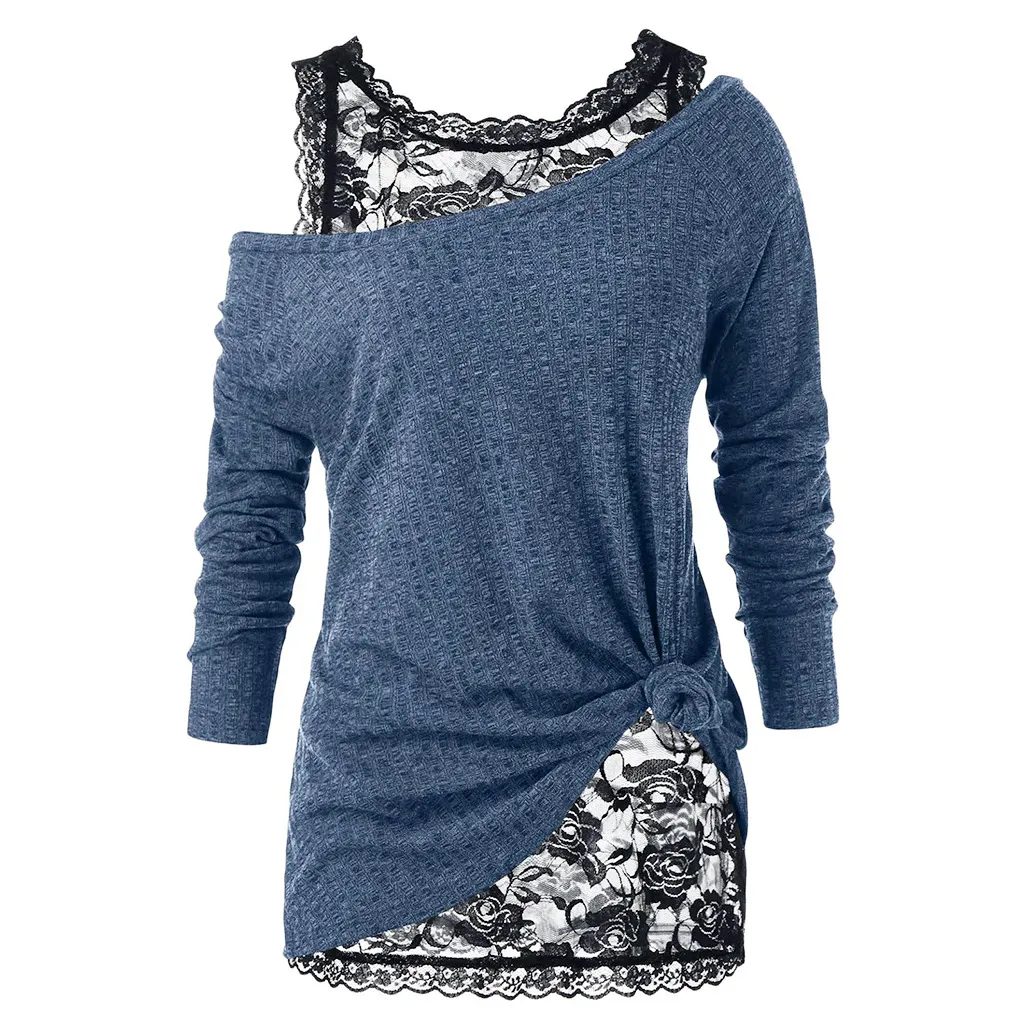 DHgate.com:Womens Plus Size Sweater Sets-Trendy Lace Trim Tank Top ...