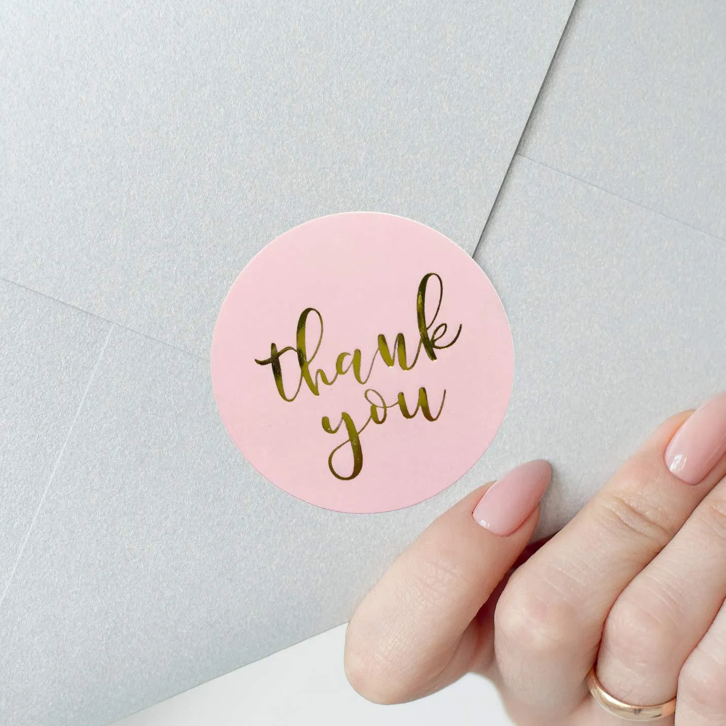 DHgate.com:500Pcs Gold Thank You Stickers, Scrapbooking Labels for ...