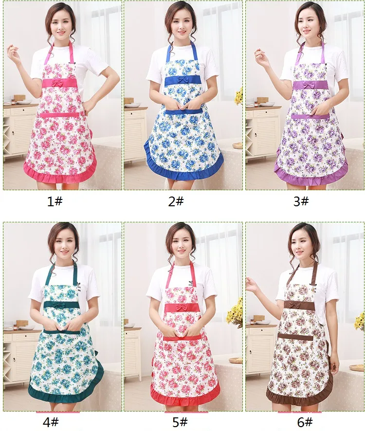 DHgate.com:200PCS Floral Cotton Aprons with Pockets - Adjustable Bib ...