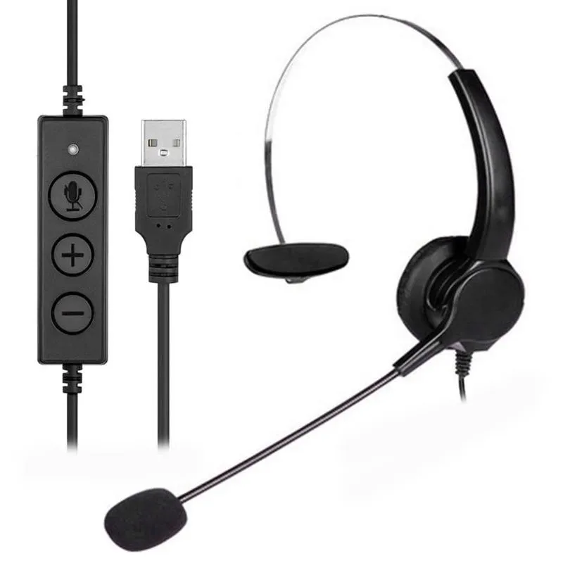 DHgate.com:Telephone Headset Call Center Operator USB Corded ...