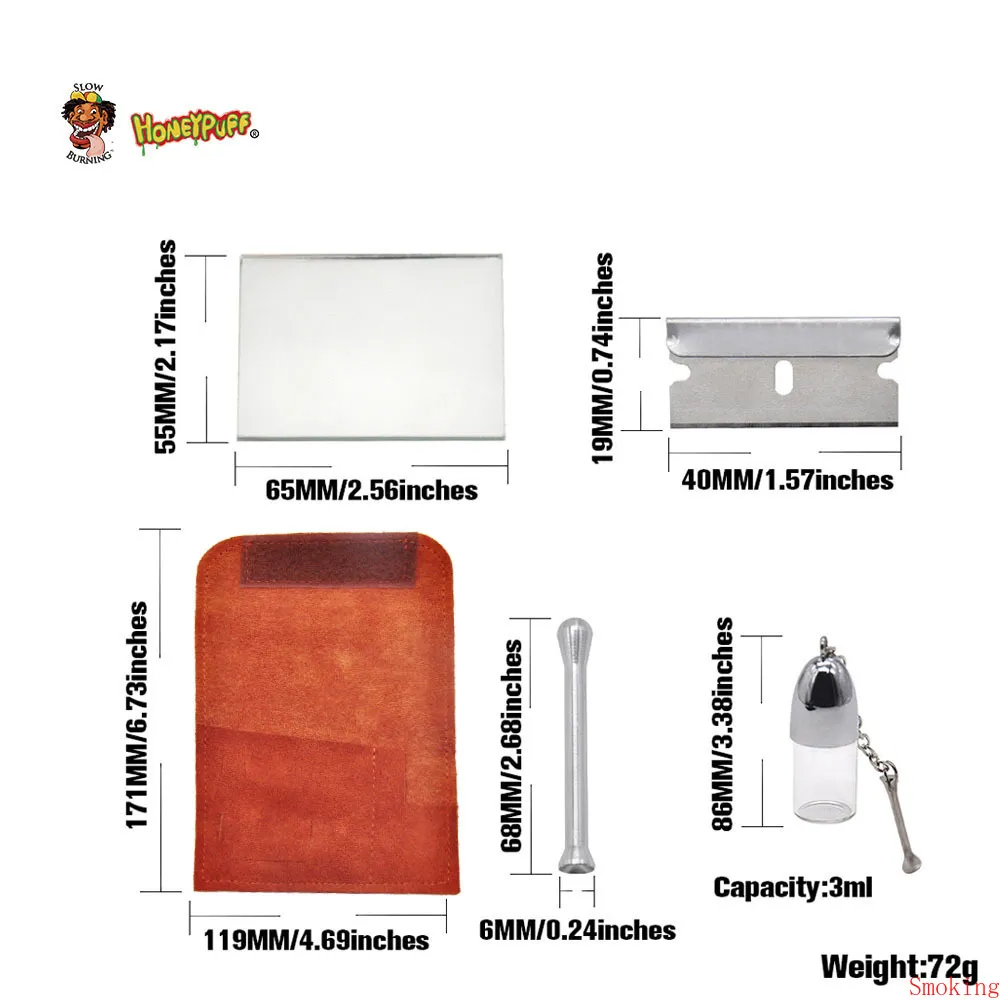 Complete Leather Smoking Set With Snuff Snorter, Bullet Free Keyword ...