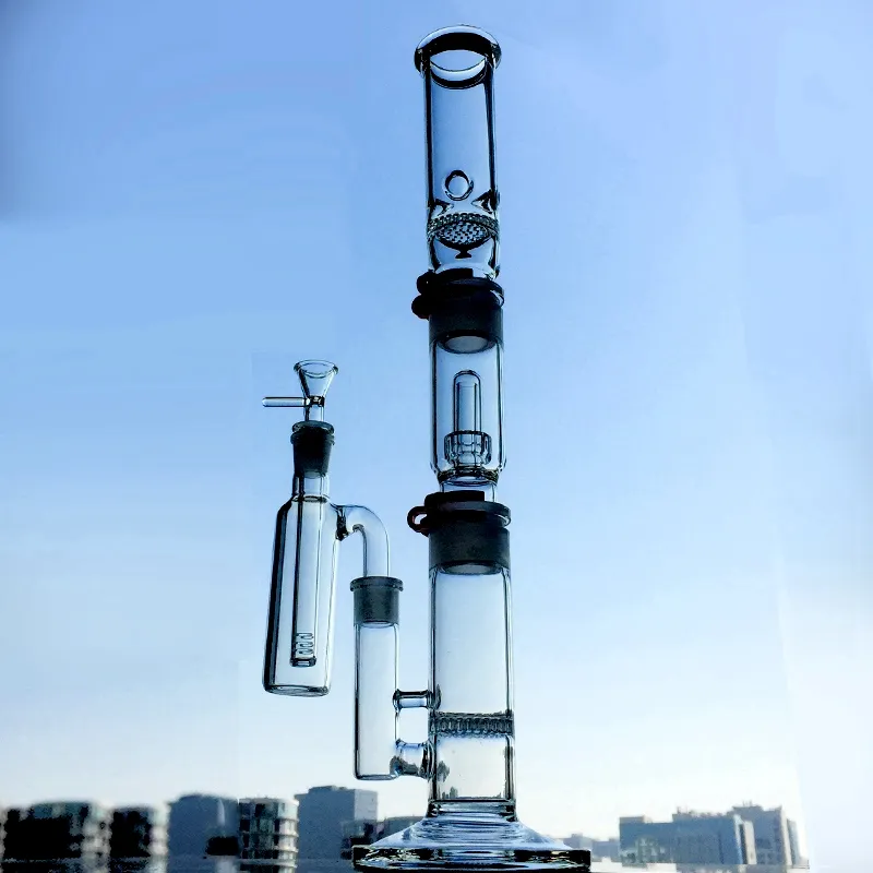 Wholesale 3 Chamber Straight Perc Oil Dab Rig With Dome Showerhead, Ice ...