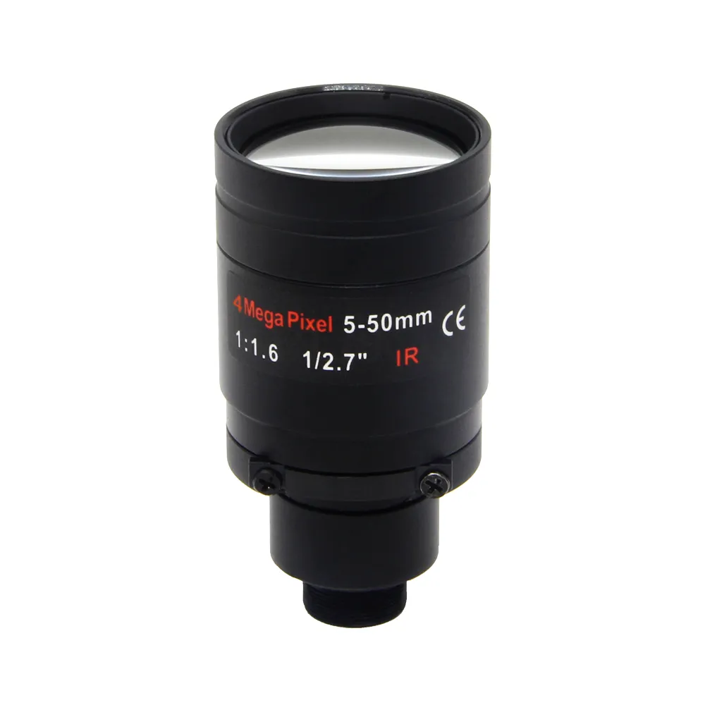 4MP 5-50mm Varifocal CCTV Lens - M12 Mount, Manual Zoom - Long Range ...