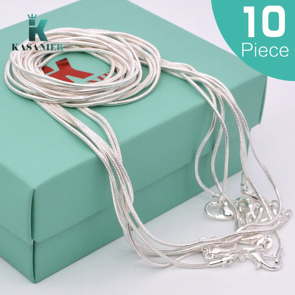 DHgate.com:Silver Necklace for Women, 16-24 inch Fashion Chains, 2mm ...