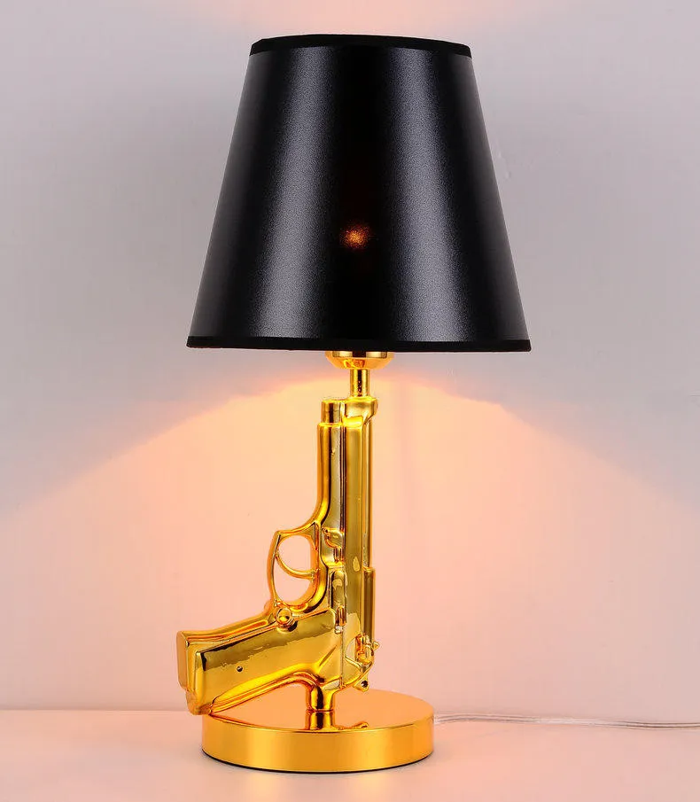 Gold Plated Pistol Noguchi Table Lamp For Cross Border Hotels And Beds ...