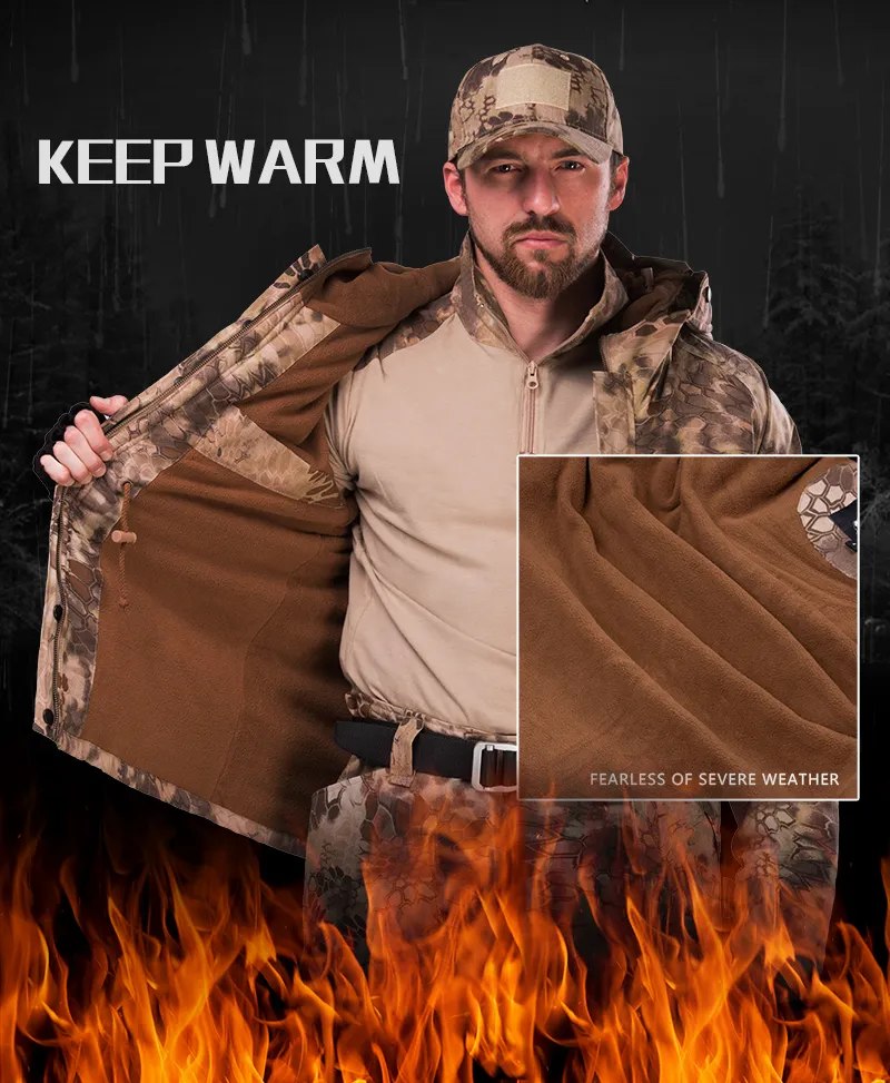 HAN WILD G8 Tactical Jacket Set With Pants Camouflage Military Uniform ...