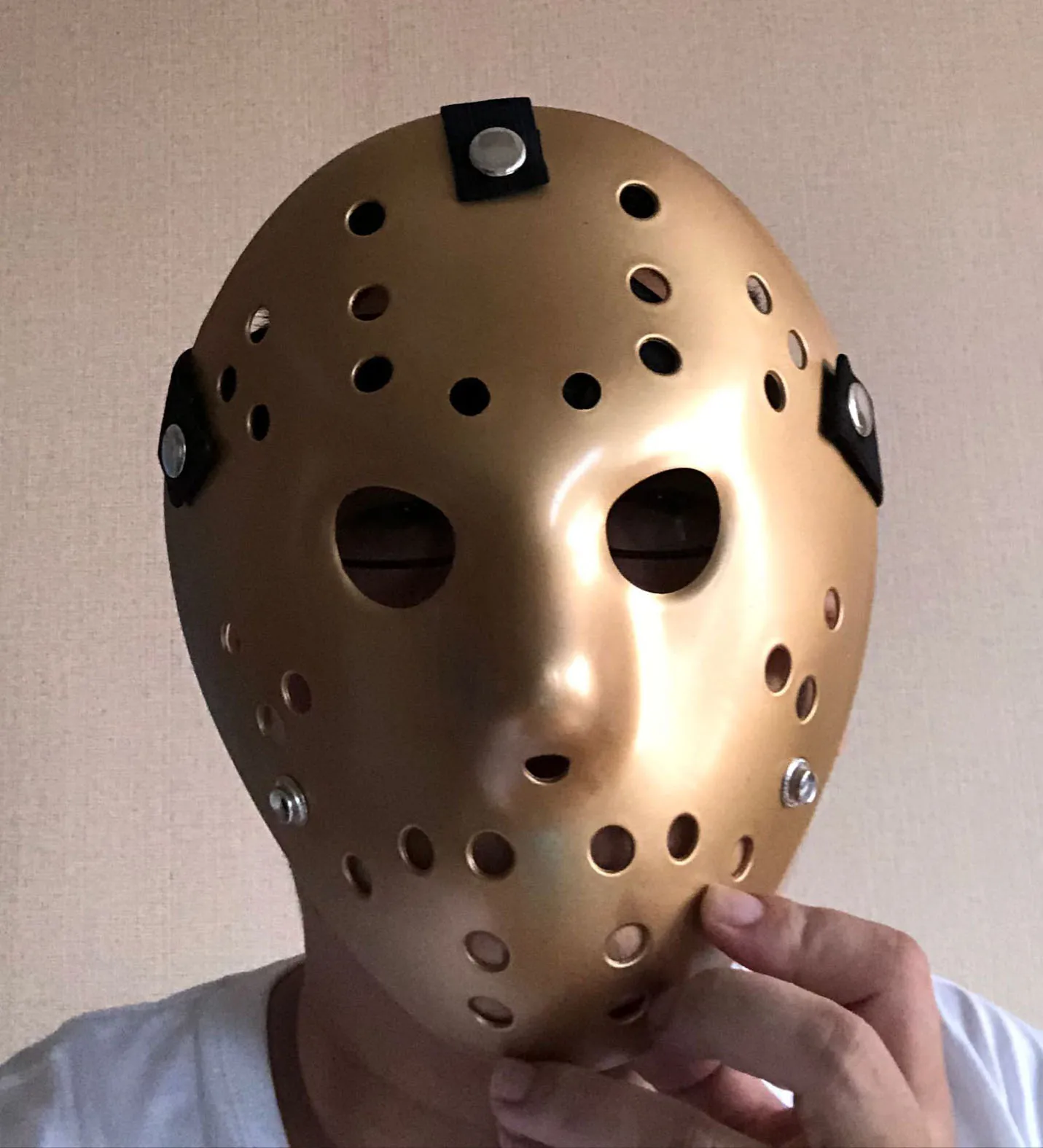 Golden Friday The 13th Jason Voorhees Hannibal Lecter Mask Classic ...