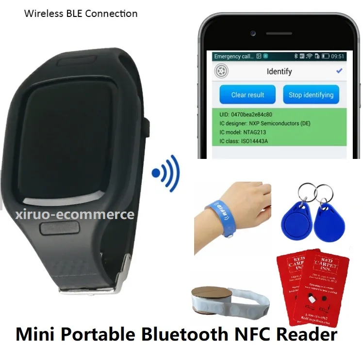 Xiruoer HF Mini Portable Bluetooth Reader with Watch Band, Wireless ...