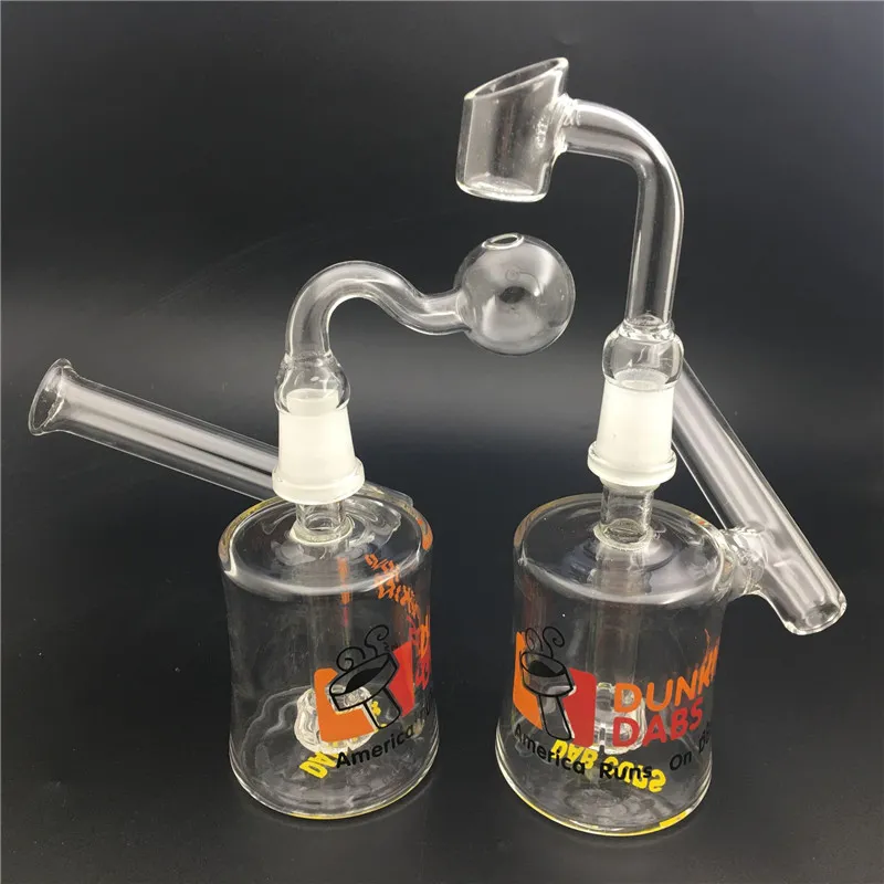 Dunkin Dabs Beaker Bubbler Glass Oil Burner Pipes Smoking Water Pipe ...